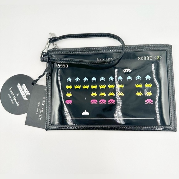 kate spade | Bags | Space Invaders X Kate Spade Glitter Patent New York ...